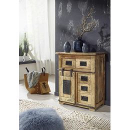 3S Frankenm&ouml;bel Kommode Mango lackiert ca. 70x85x45 cm