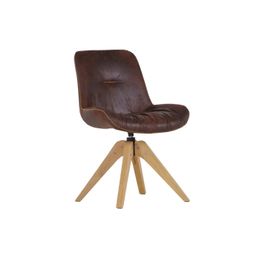 Gutman Esszimmerstuhl Iggy braun antik lederlook ca.55x60x84 cm