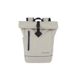 Travelite Rucksack Backpack Roll-Up Basic Ivory 26x48x15 cm