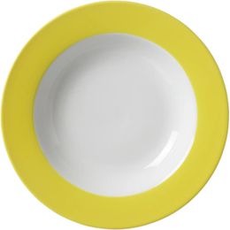 Ritzenhoff & Breker Ritzenhoff Suppenteller Doppio 22 cm Gelb