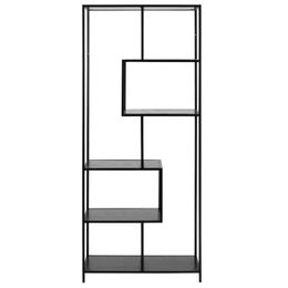 Actona B&uuml;cherregal Seaford Esche Schwarz ca. 77x35x185 cm