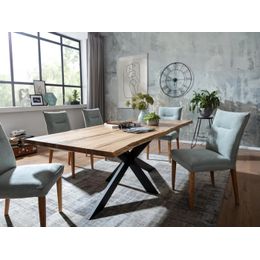3S Frankenm&ouml;bel Tisch Wildeiche Massiv ge&ouml;lt Baumkante ca. 200x100 cm