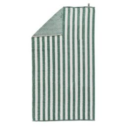 Caw&ouml; Caw&ouml; Duschtuch gestreift 6245 Gr&uuml;n 70x140 cm