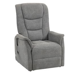 Duo Collection TV-Sessel Parma 2 Mobilit&auml;tsfunktion Grau 77x114x93 cm