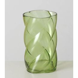 Boltze Vase Curvo Gr&uuml;n 25,2 cm hoch