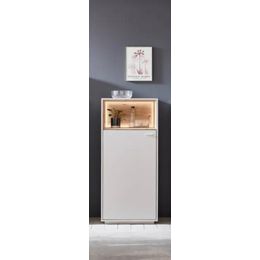 IDEAL Vitrine Coruna Kaschmir/Eiche Artisan ca. 63x141x37 cm