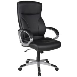 Duo Collection Chefsessel Cosimo XXL Schwarz, belastbar bis 150 kg