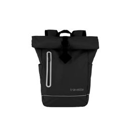 Travelite Rucksack Backpack Roll-Up Basic Schwarz 26x48x15 cm