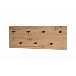 HAKU Wandgarderobe Parma 3 eiche, schwarz