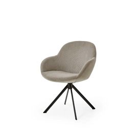 NIEHOFF SITZM&Ouml;BEL Niehoff Schalensessell Dacapo Creme drehbar ca. 60x83x64 cm