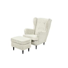 Ed Lifestyle Sessel (ohne Hocker) Oskar Cream