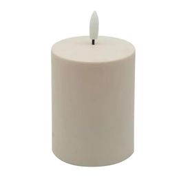 LC Wholesaler Solar Stumpenkerze Ros&eacute; 8x10 cm