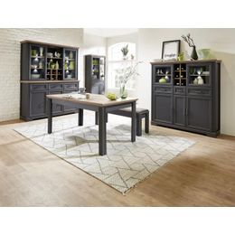 Innostyle Sideboard Jasmin 1LG9GH20 graphit MDF/Eiche Artisan Nachbildung BxHxT ca.166x102x48 cm
