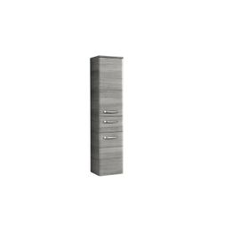 Pelipal Midischrank Front Graphit Str. quer/Korpus Graphit Str. quer