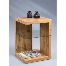 M2 Kollektion Beistelltisch Domingo Dekor Wildeiche ca. 40x60x40 cm