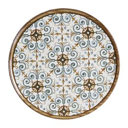Ritzenhoff & Breker Ritzenhoff Pizzateller Marrakesch 32 cm Braun/Blau/Wei&szlig;