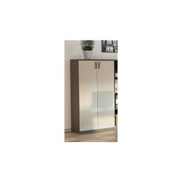 Nowy Styl Schrank mit Fl&uuml;gelt&uuml;ren E10 MS Slate/Cashmere ca. 80x155x45 cm