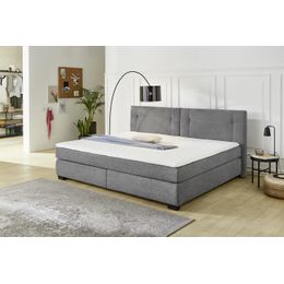 Jockenh&ouml;fer Jockenh&ouml;fer Boxspringbett Family 240x200 cm Grau inkl. Topper