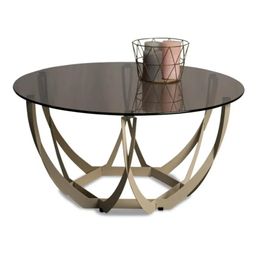 M2 Beaut&eacute; M2 Kollektion Couchtisch Maya 2 Bronze/Kaschmir ca. 40x40 cm