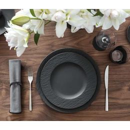 Villeroy & Boch Villeroy & Boch Speiseteller Manufacture Rock 27 cm schwarz