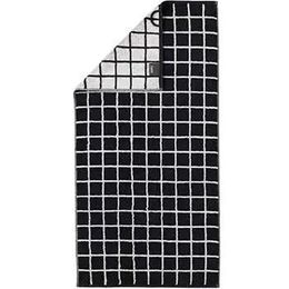 Caw&ouml; Caw&ouml; Handtuch Zoom 50x100 cm schwarz/wei&szlig;