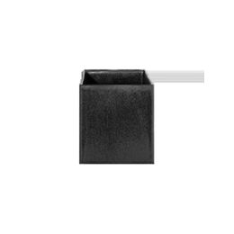 Asa &Uuml;bertopf Quadro schwarz matt 10x10x10 cm