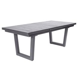 LC Garden Ausziehtisch Keramo ca. 200-260x100x76 cm Dunkelgrau/Anthrazit