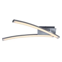 Briloner Leuchten BRILONER GO LED Deckenleuchte, aluminiumfarbig, 2xLED/6W