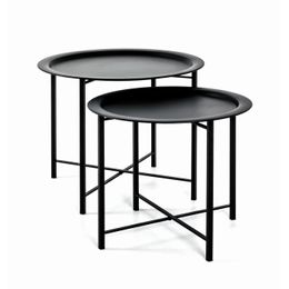 HAKU Couchtisch 2er Set Oxford schwarz