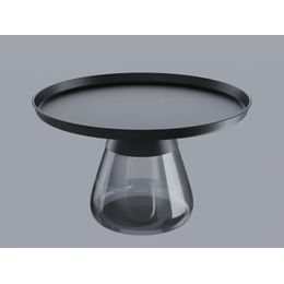 Akante Couchtisch Drop Schwarz/Grau &Oslash; 71x43 cm