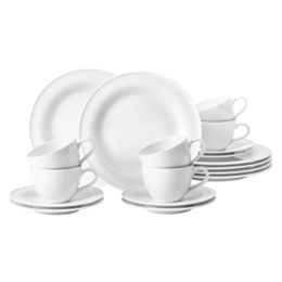 Seltmann Weiden Seltmann Kaffeeservice Beat 18-teilig Wei&szlig;