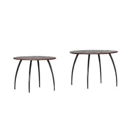Gutmann Beistelltisch-Set Bloom Akazie massiv/metall schwarz
