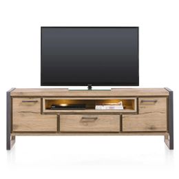 Henders & Hazel Metalo Lowboard 36335RWB Eiche furniert / Metall schwarz ca.170x60x42 cm