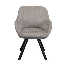 LC Garden LC Wholesaler Drehstuhl Trevina Microfaser Mittelgrau ca. 59x84x50 cm