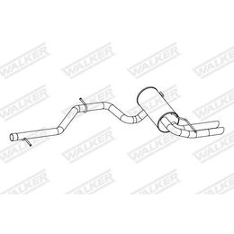 WALKER Endschalld&auml;mpfer 24264 f&uuml;r Skoda