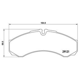 MAGNETI MARELLI Bremsbelagsatz, Scheibenbremse 363700506021 f&uuml;r Iveco SATURN