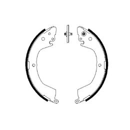 Bosch Bremsbackensatz 0986487684 f&uuml;r MITSUBISHI