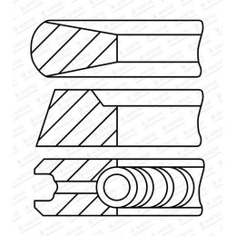 GOETZE ENGINE Kolbenringsatz 0844760700