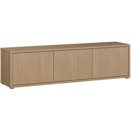CARRYHOME Lowboard, Eiche, Kunststoff, 154.2x42.5x34.9 cm, Beim&ouml;bel erh&auml;ltlich, Wohnzimmer, Wohnw&auml;nde, Lowboards