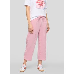 Jerseyhose Rabe "Hose", Damen, Gr. 44, Normalgr&ouml;&szlig;en, rosa (koralle), 68%Baumwolle 29%Polyester 3%Elasthan, gestreift, straight fit, Hosen Jerseyhose