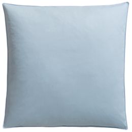 Federkissen Ribeco "Leon", blau (saphirblau), B:80cm L:80cm, Bezug: 100% Baumwolle. F&uuml;llung: 90% Federn, 10% Daunen, Kopfkissen, Hergestellt in Deutschland