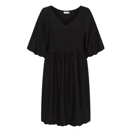 Jerseykleid Kaffe "Jerseykleid KAnani", Damen, Gr. S, N-Gr, schwarz (schwarz deep), Obermaterial: 95% Polyester Pol. recyc.. 5% Elasthan EL., Kleider Jerseykleid