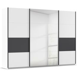 Kleiderschrank OTTO HOME "Mehrzweckschrank Aktenschrank M&ouml;bel Mietswohnung Schlafzimmer CORTONA", wei&szlig; (alpinwei&szlig;, graumetallic), B:315cm H:229cm T:62cm, Holzwerkstoff, Schr&auml;nke, Kleiderschrank, inkl. Inneneinteilung, 2 Stoffboxen extra Einlegeb&ouml;den MADE IN GERMANY