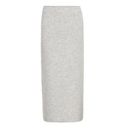 Midirock Kaffe "Rock KAfrancis", Damen, Gr. XL, grau (light grau melange), Obermaterial: 53% Polyester Pol. recyc.. 39% Polyacryl PAN. 5% Wolle mw. 3% Elasthan EL., R&ouml;cke