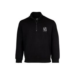 Sweatshirt Armani Exchange "Sweatshirt 1er Pack", Herren, Gr. L, schwarz, Obermaterial: 79% Baumwolle CO. 17% Polyester PES. 4% Elasthan EL., Sweatshirts Sweatshirt