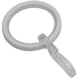 Sch&ouml;ner Wohnen Kollektion Gardinenring "mit Gleiteinlage f&uuml;r &Atilde;&tilde; 20 mm", wei&szlig; (wei&szlig;, matt), 10 Stk., Kunststoff, SCH&Ouml;NER WOHNEN-KOLLEKTION, Gardinenbefestigungen, Serie Einzelprogramm Leon &Atilde;&tilde; 20 mm
