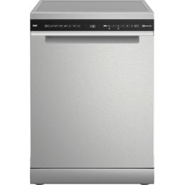 Bauknecht Standgeschirrsp&uuml;ler "B7F HS51 X", Energieeffizienz: B (A-G), silber (edelstahl), B:60cm H:85cm T:59cm, Geschirrsp&uuml;ler, MaxiSpace &ndash; bietet Platz f&uuml;r gro&szlig;e Pizzateller mit 32 cm Durchmesser