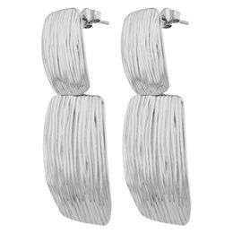 Adelia&acute;s Paar Ohrh&auml;nger ADELIA&acute;S "Ohrringe &ndash; Ohrstecker aus Edelstahl", Damen, Gr. Damen, Edelstahl, silber, Ohrringe, Zum Verschenken &ndash; ideal zum Valentinstag