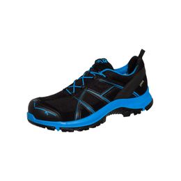 Sicherheitsschuh HAIX "Black Eagle Safety 40.1 low" Gr. 4,5, schwarz (schwarz, blau), 4,5, Obermaterial: 50% sonstige Fasern AF. 50% Textilmaterial TEXMAT., Schuhe