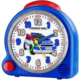 Kinderwecker Jacques Farel "Polizeitauto, AVC 05POL", blau, Wecker, Kinder, Uhr Kinder-Wecker Wecker, Quarzwecker, mit Polizeimotiv, ideal auch als Geschenk